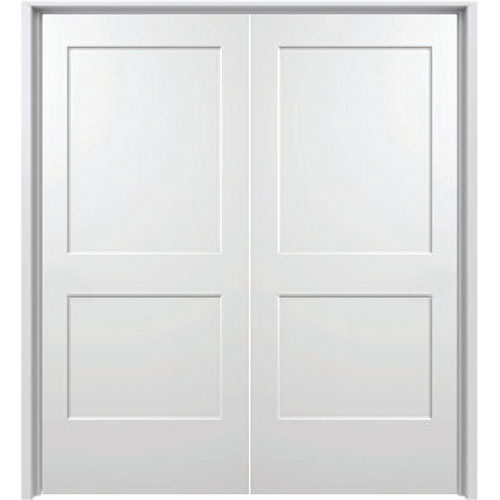 2 Panel Shaker Double Prehung Doors – Builder Supply Outlet