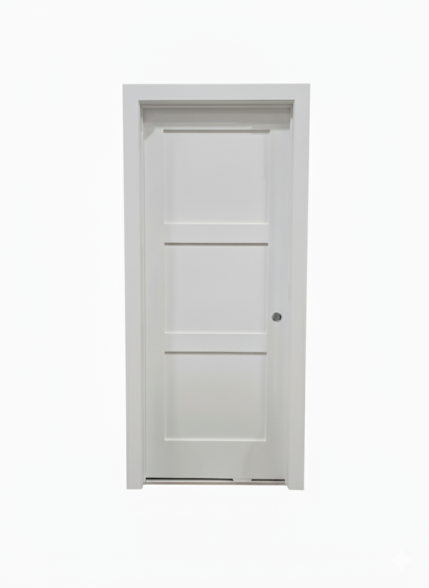 3 Panel Shaker Single Pre-Hung Door