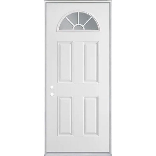 Geneva Fan-Lite Fiberglass Pre-Hung Door